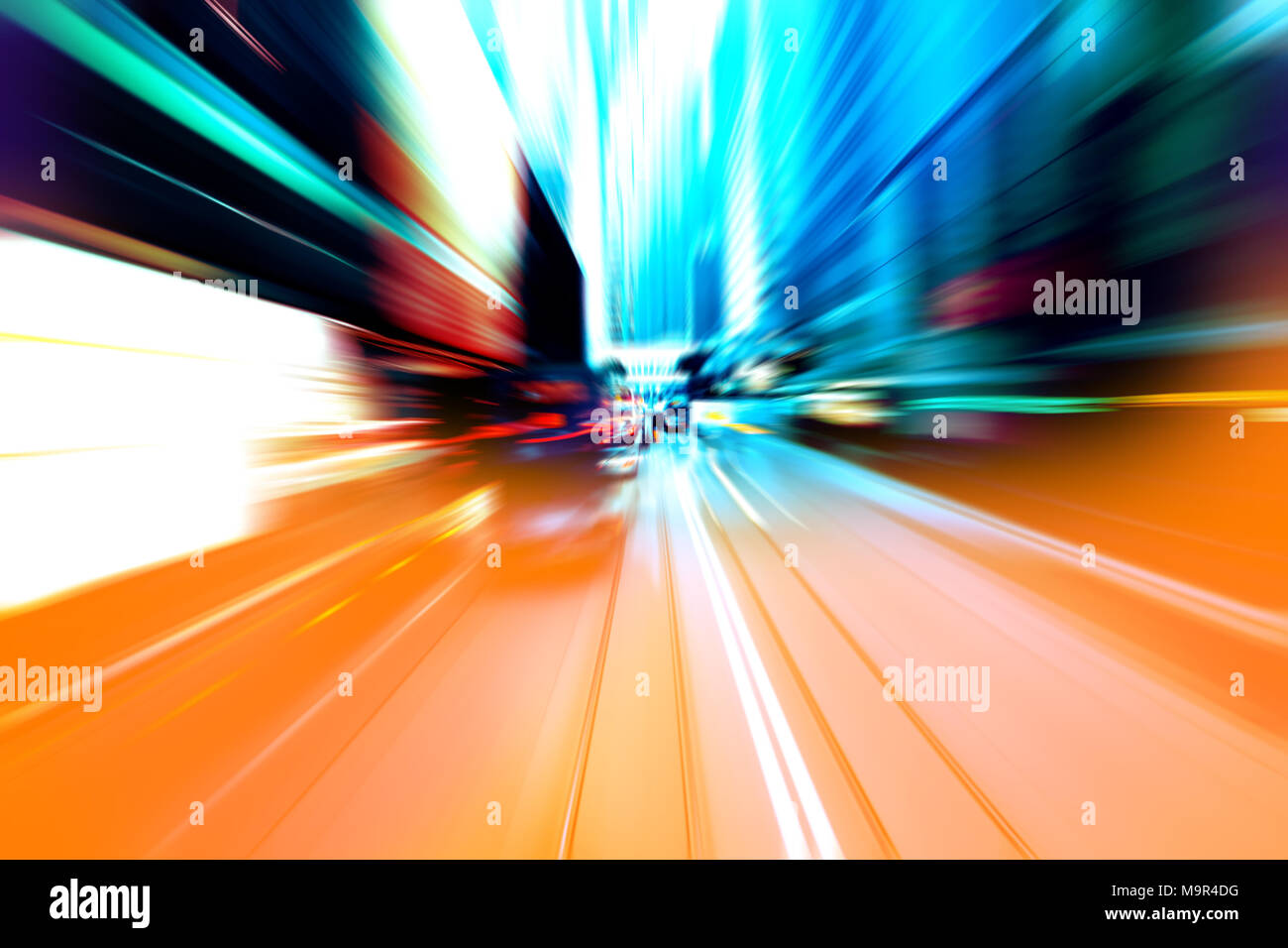 moving traffic light trails at night Stock Photo - Alamy