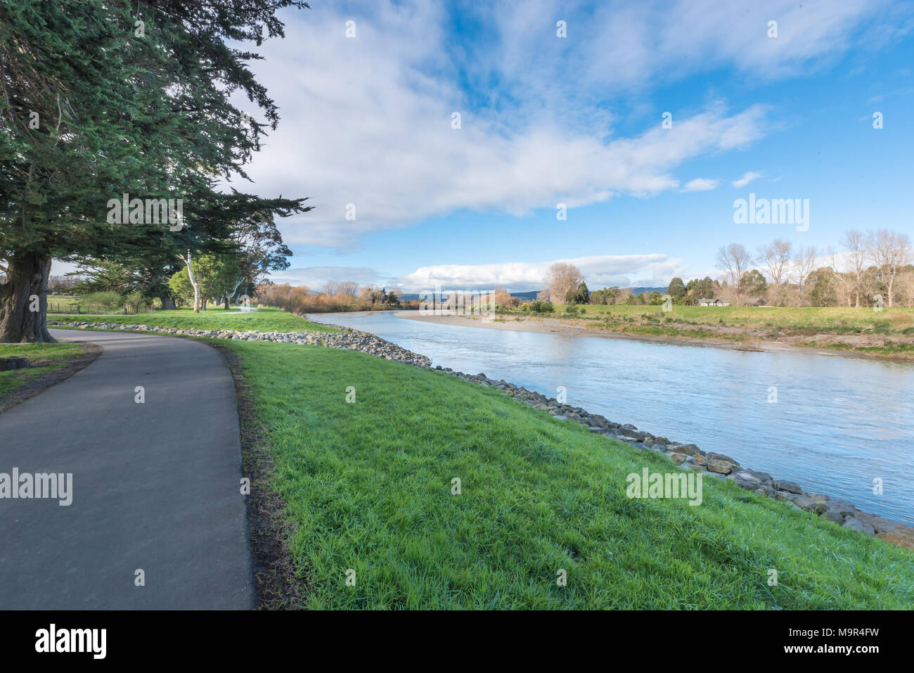 Banks of the Manawatu River in Palmerston North New Zealand Stock Photo ...