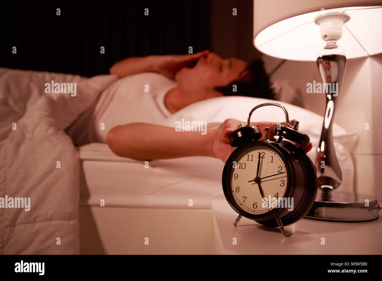 Young man yawning wake up hi-res stock photography and images - Alamy