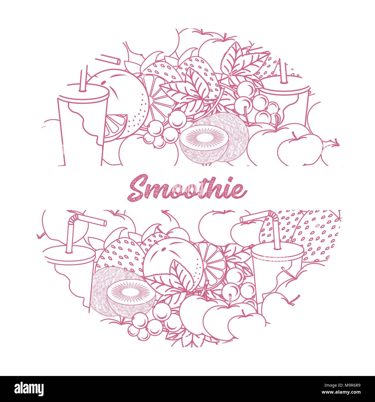 Smoothie and ingredients for making smoothie. Healthy eating habits ...