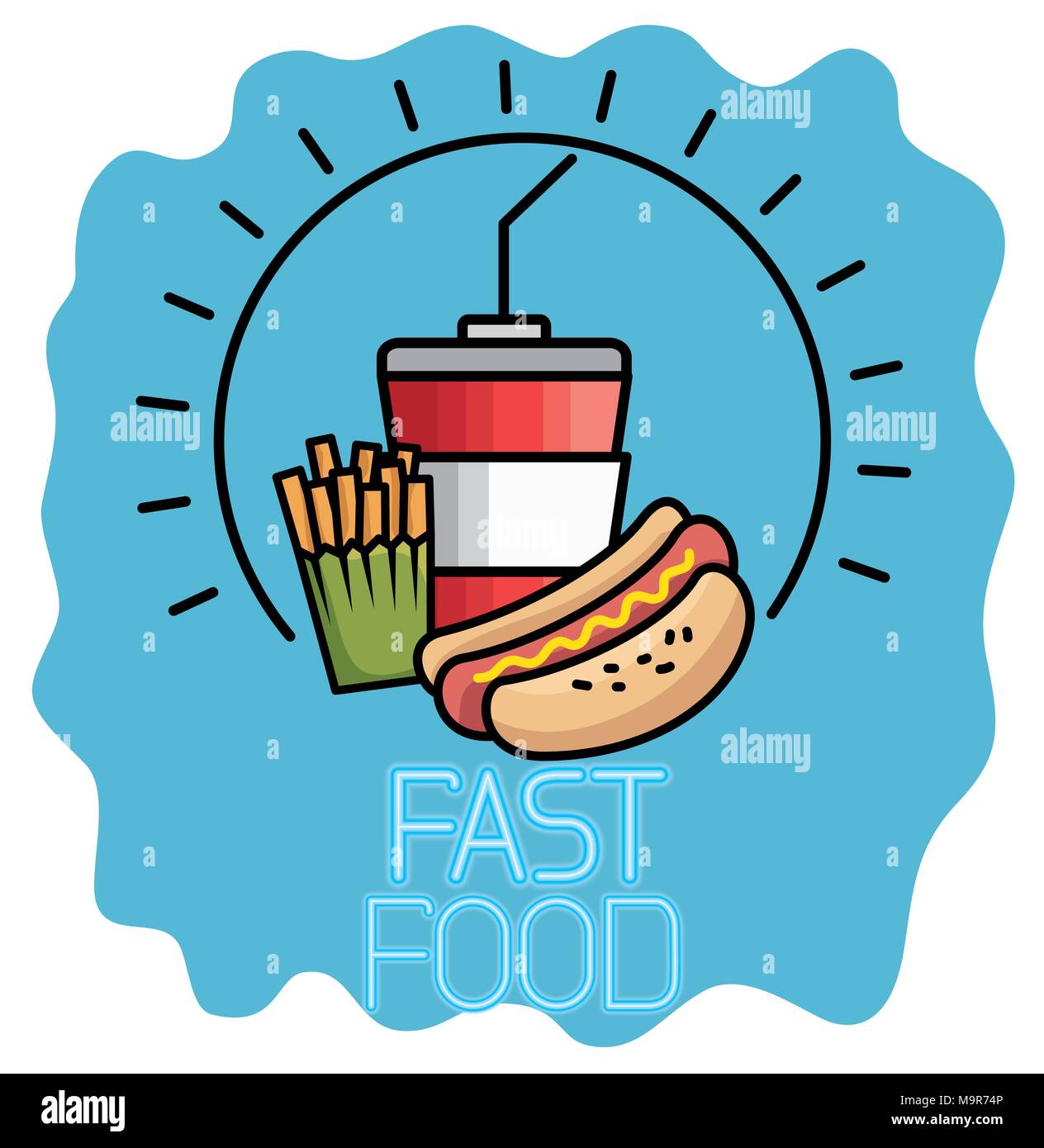 Pot delicious fast food Cut Out Stock Images & Pictures - Alamy