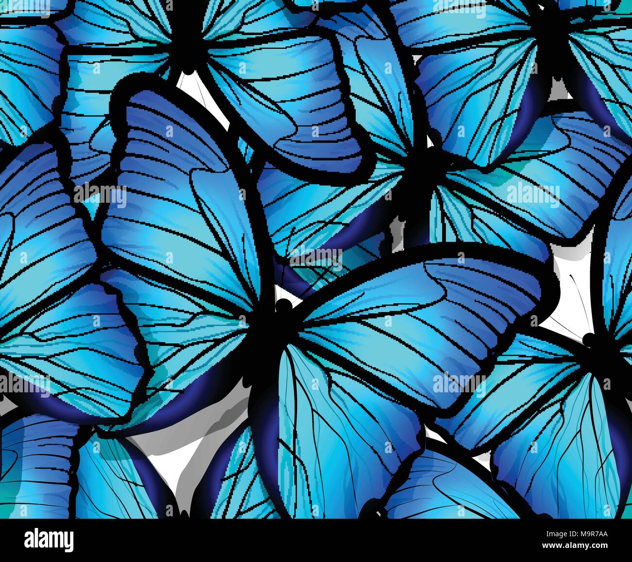 Seamless butterfly pattern wings on white Stock Vector Image & Art - Alamy