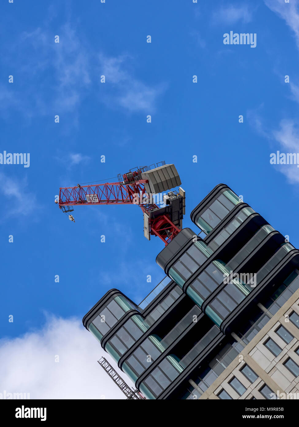 TOWER BUILDING UNDER CONSTRUCTION: In Stratford, East London Stock ...
