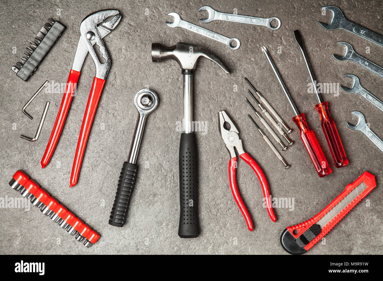 DIY Tools set Stock Photo - Alamy