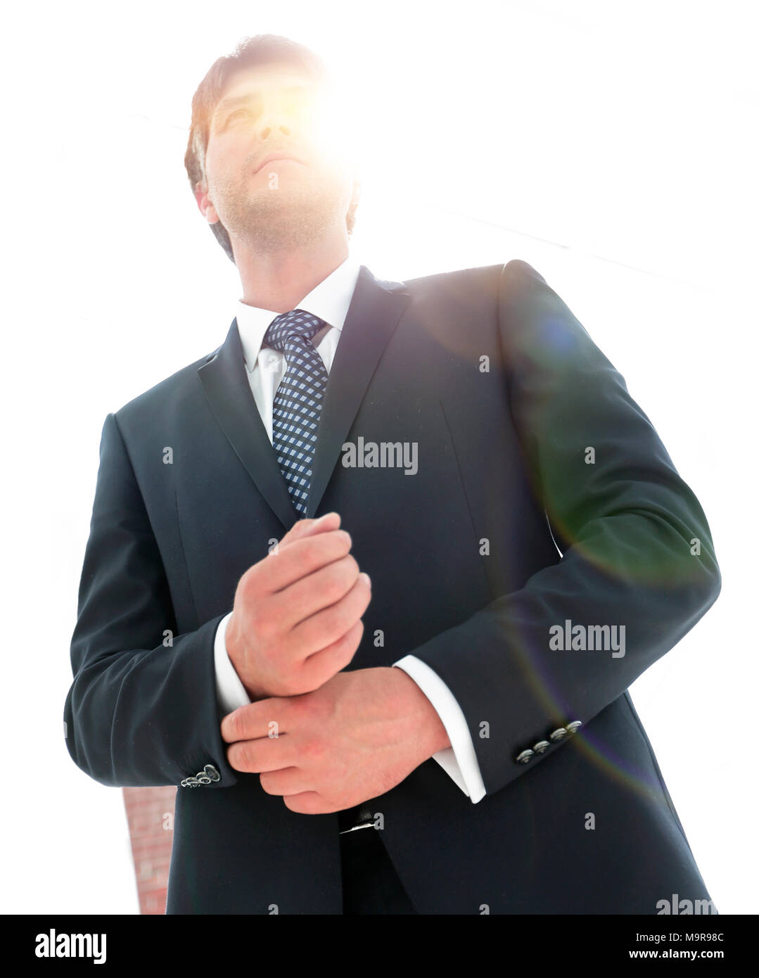 successful businessman looking forward Stock Photo - Alamy