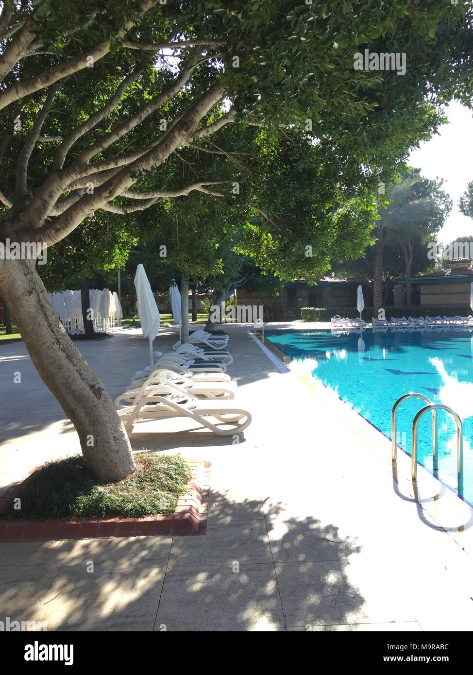 Beautiful tropical beach front hotel resort with swimming pool Stock ...