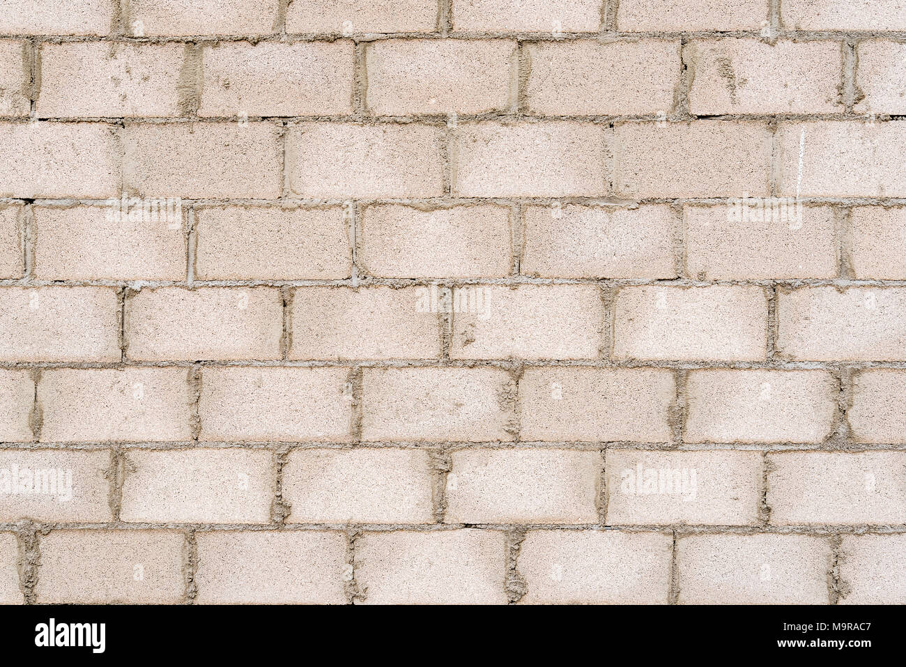 Background texture of concrete block wall in construction site Stock ...