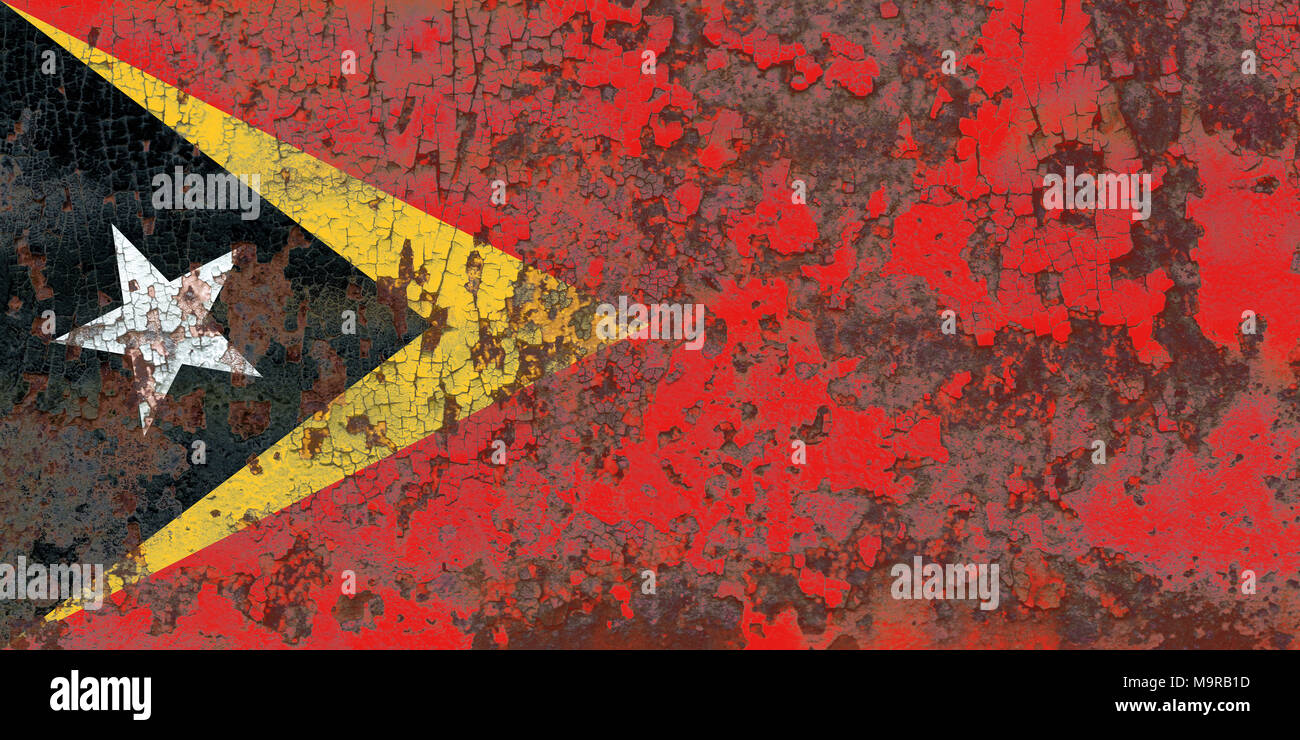Old East Timor grunge background flag Stock Photo - Alamy
