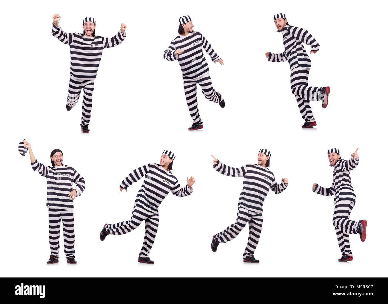 Prison inmate isolated on the white background Stock Photo - Alamy