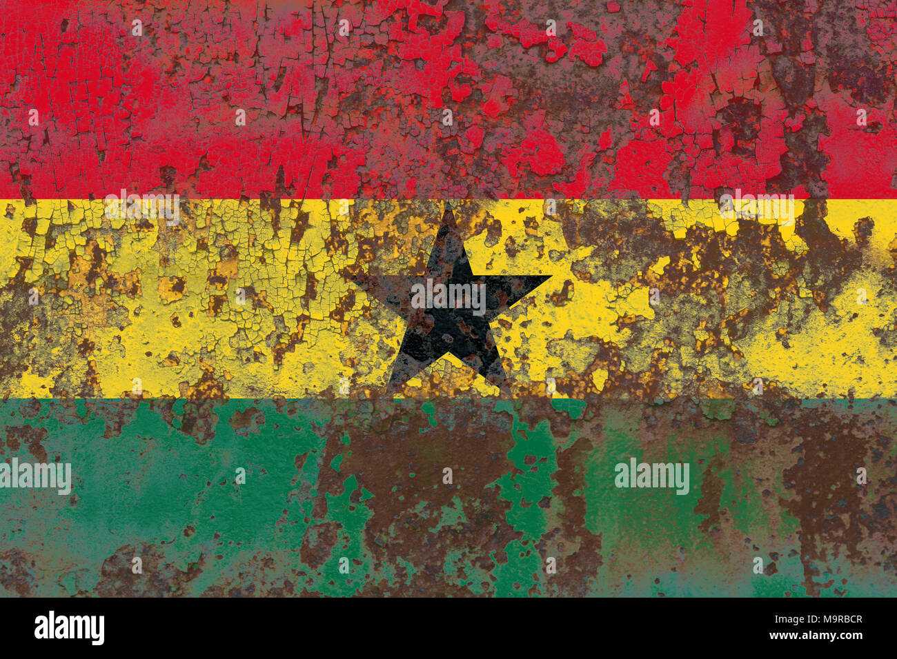 Old Ghana grunge background flag Stock Photo - Alamy
