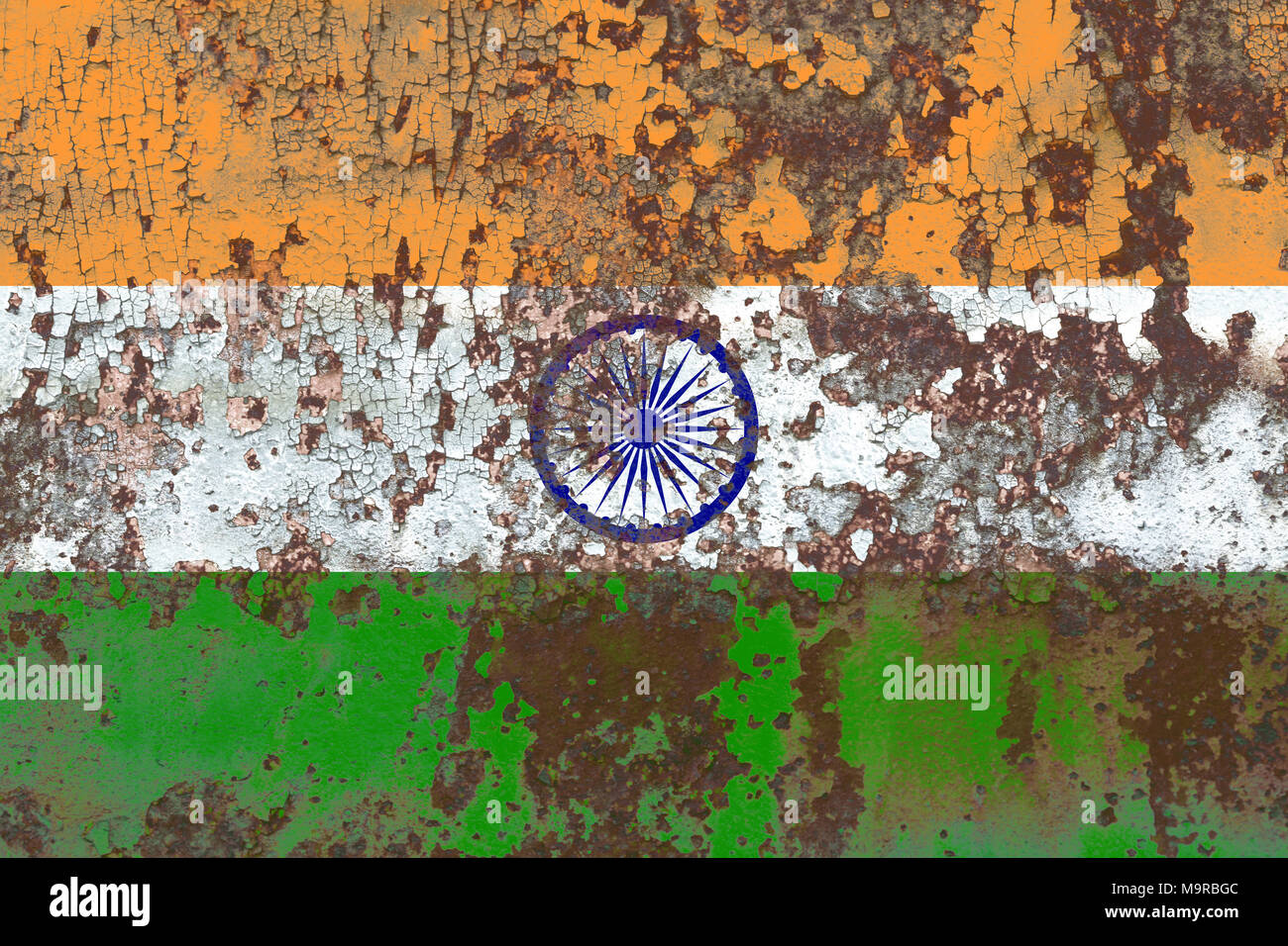 Old india flag hi-res stock photography and images - Alamy
