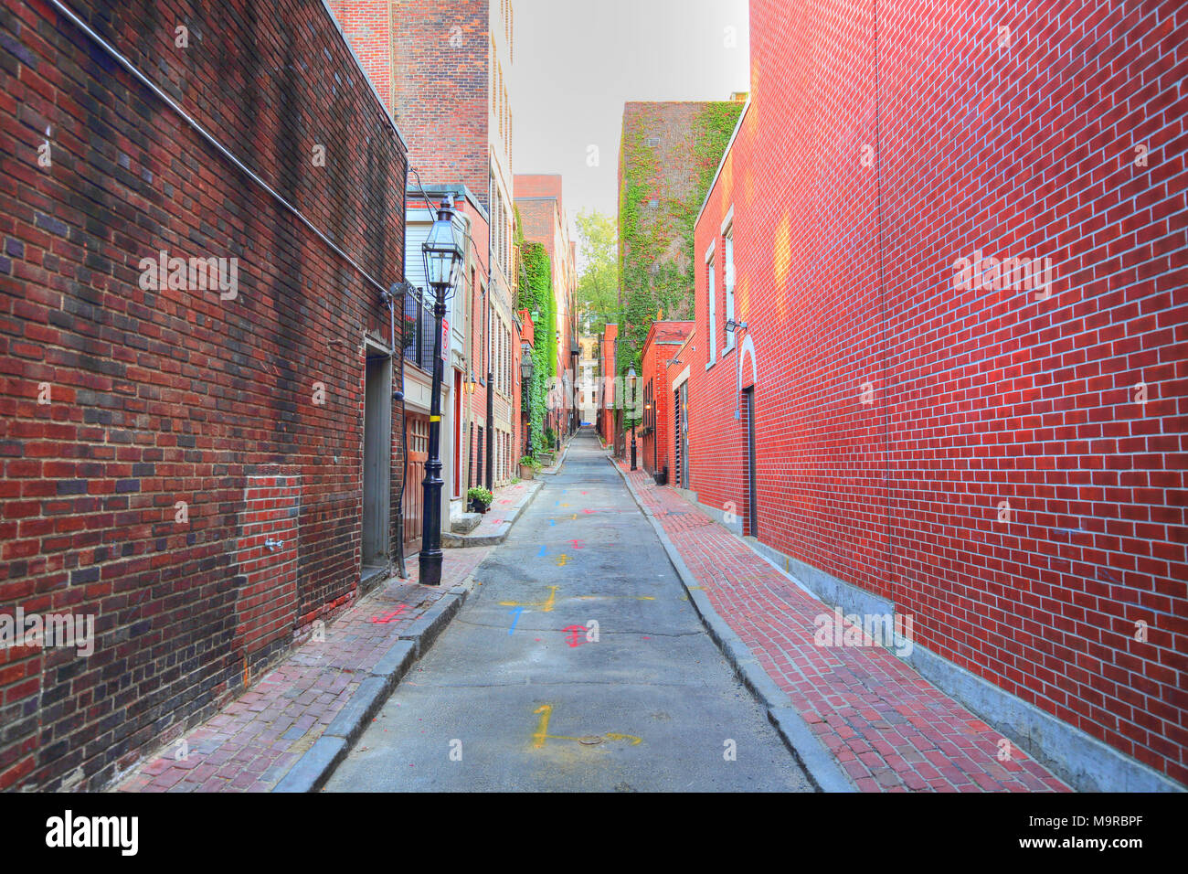 Boston Beacon Hill at sunset Stock Photo - Alamy