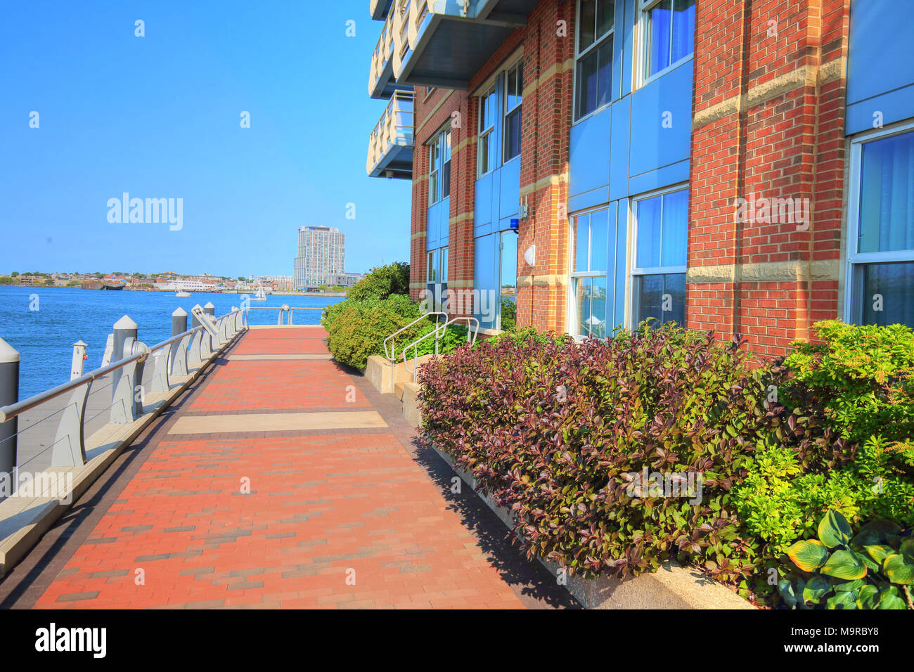 Boston harbor aerial hi-res stock photography and images - Alamy