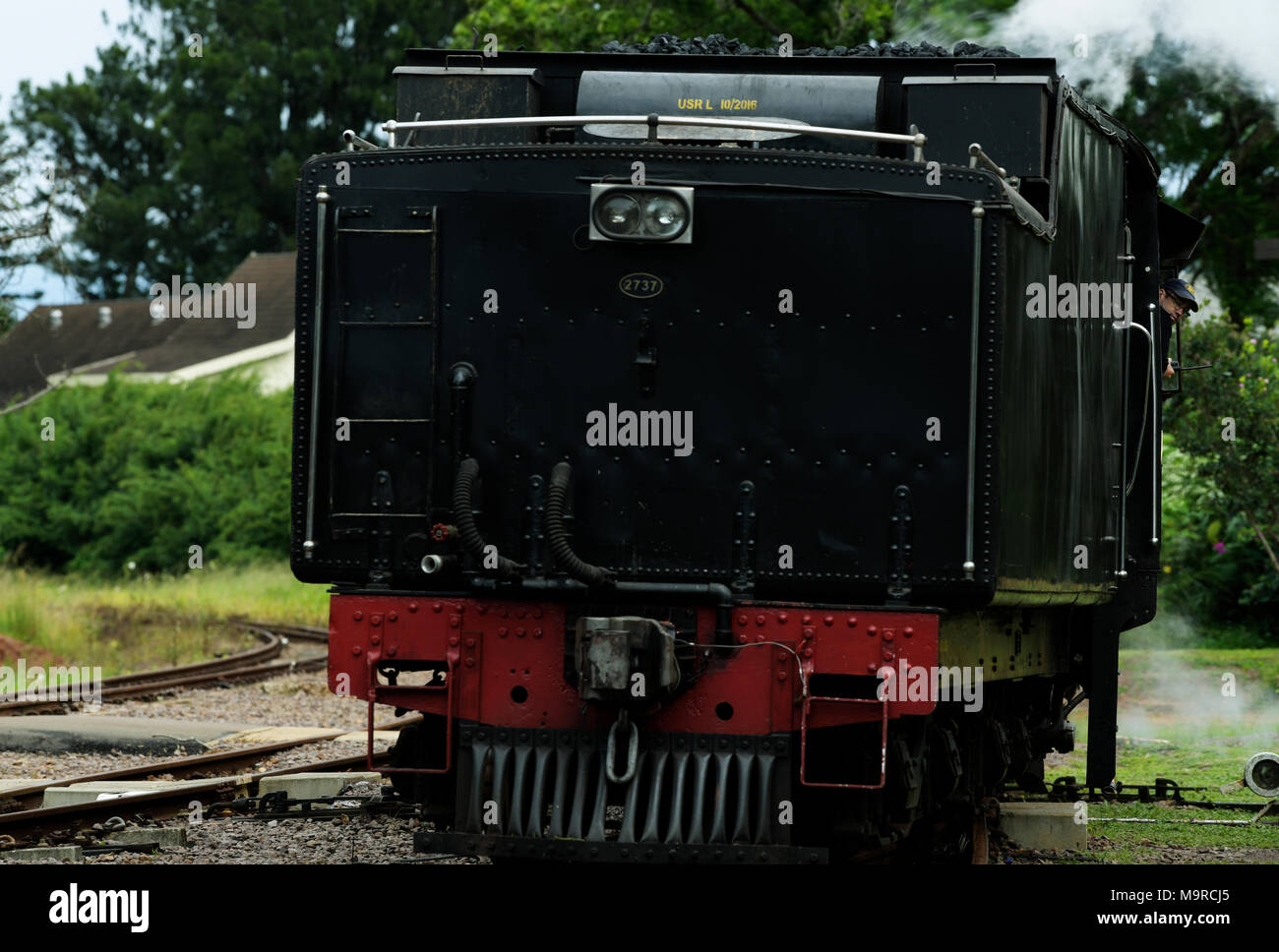 Durban, KwaZulu-Natal, South Africa, train driver shunting restored ...