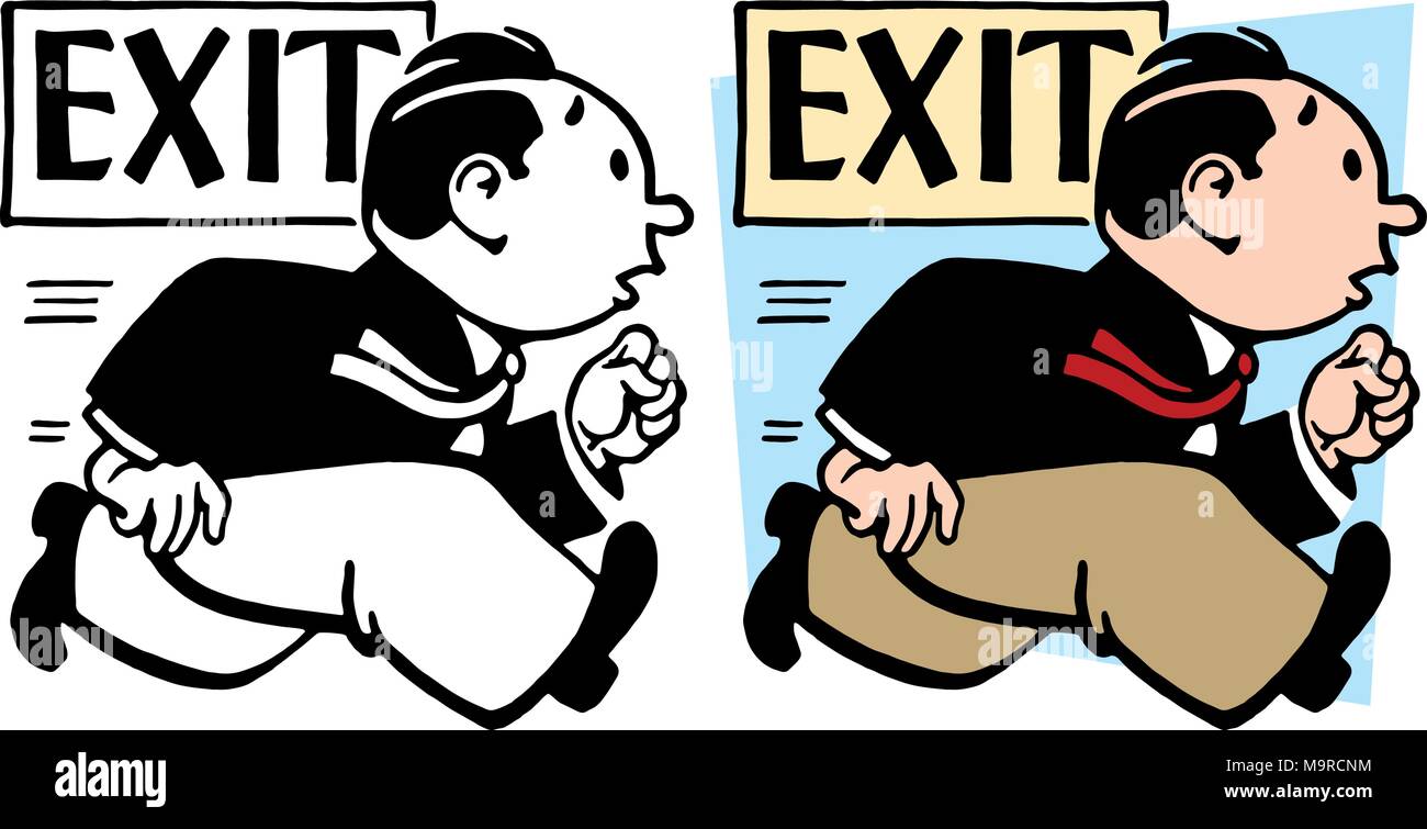 Leaving exiting Stock Vector Images - Alamy