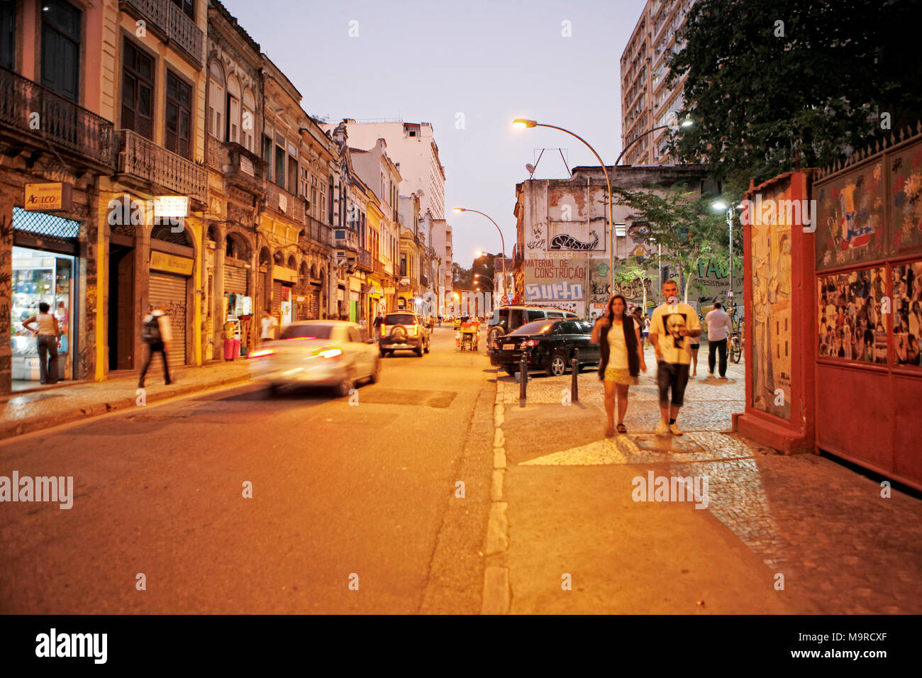 Street life in the Santa Theresa area, Rio de Janeiro, Brazil Stock ...