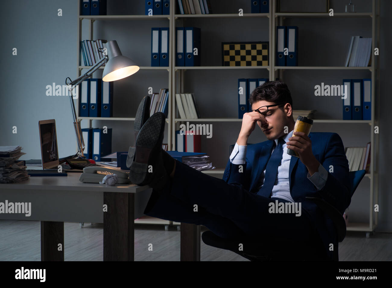 Staying awake work hi-res stock photography and images - Alamy