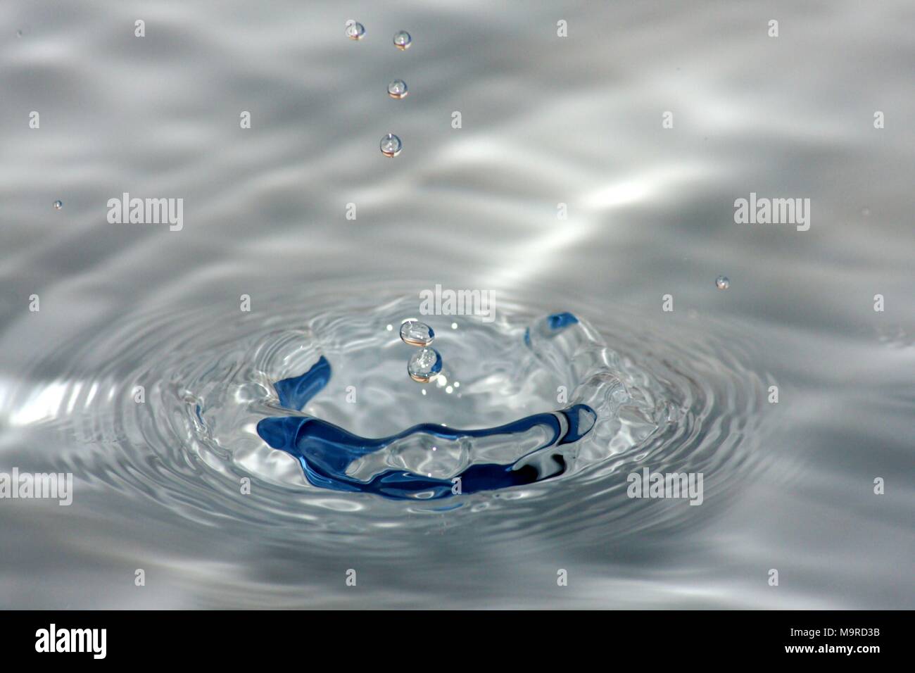 Splash, a drop falling in the water Stock Photo - Alamy
