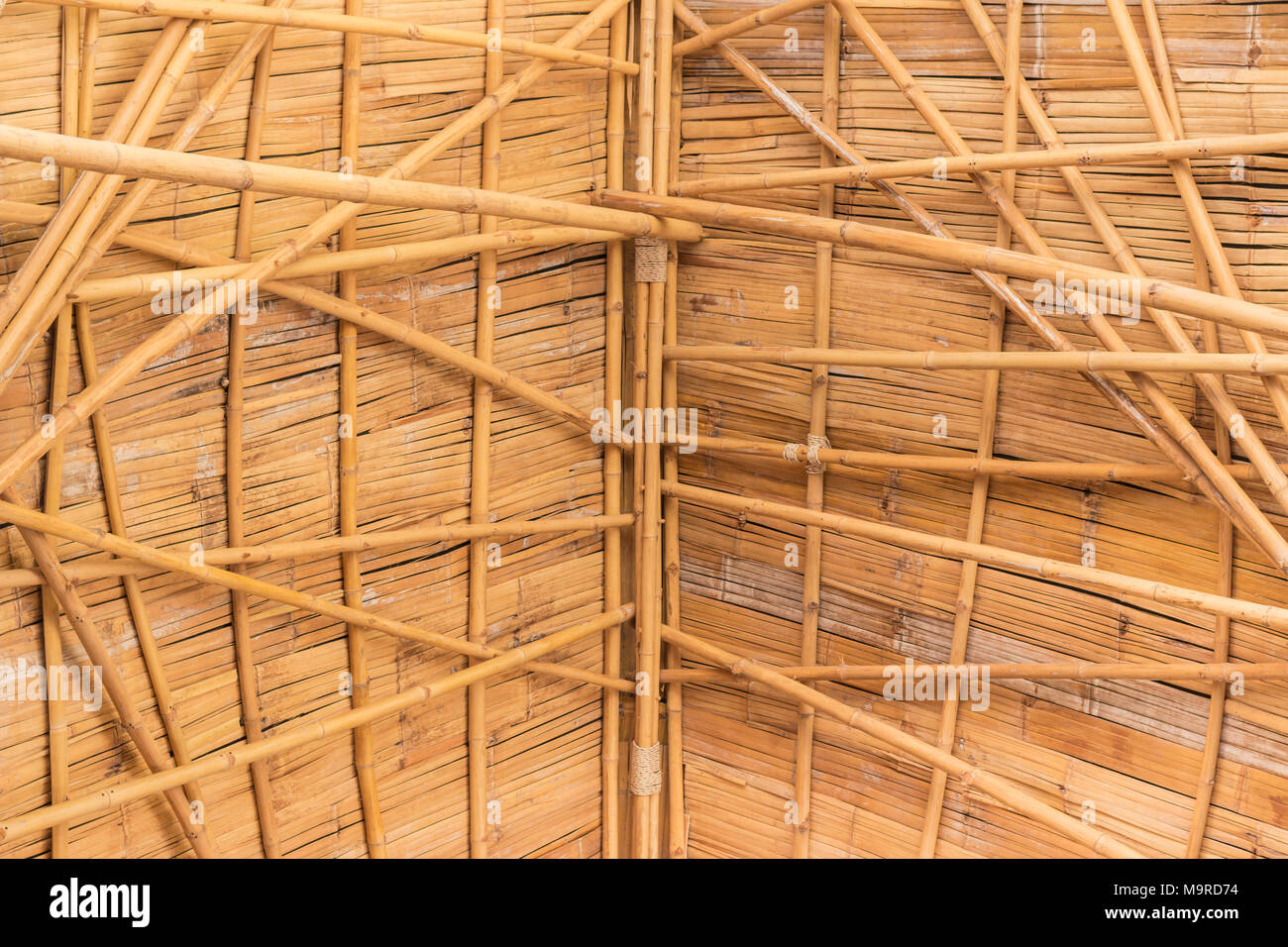 Roof structure which made from bamboo Stock Photo - Alamy