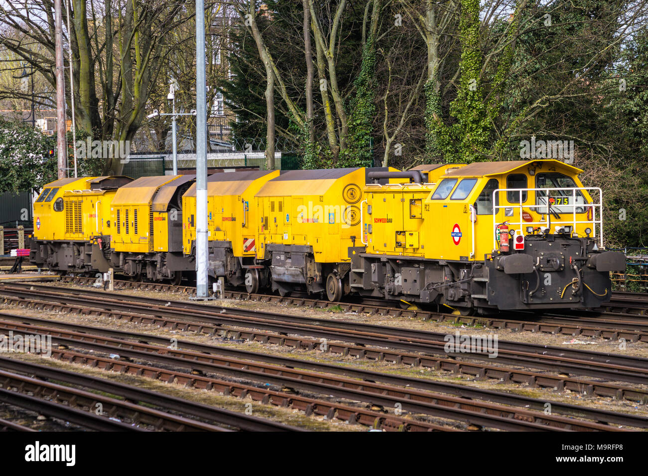 Rail track treatment machine hi-res stock photography and images - Alamy