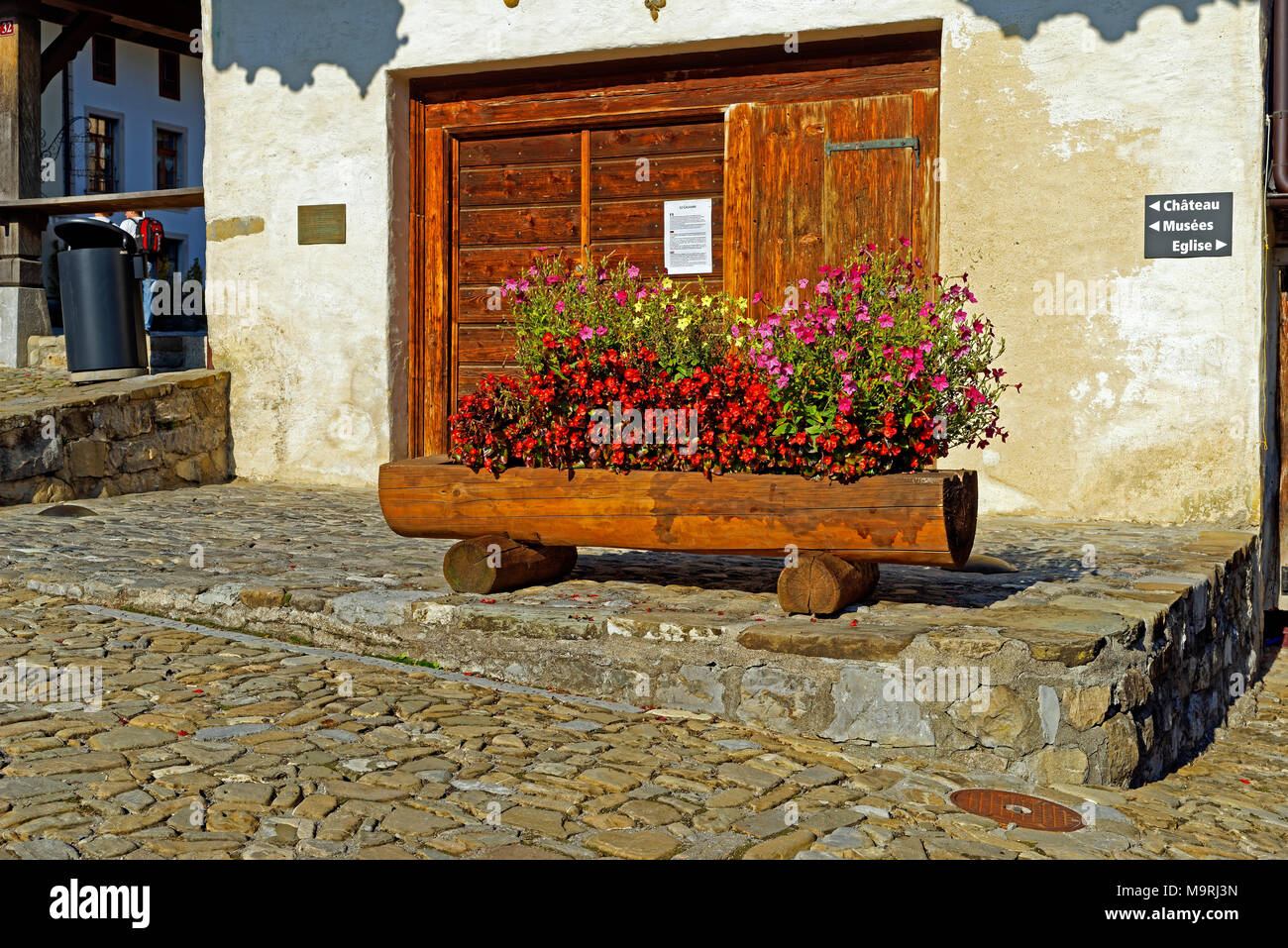 Europe, Switzerland, Freiburg, gruyere cheese, Rue you Bourg, chapel ...