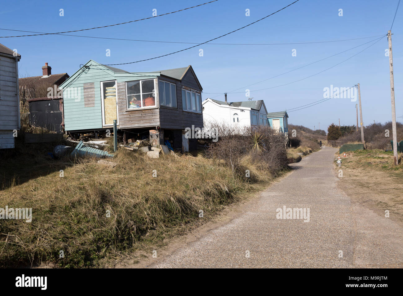 Coastal erosion of the cliffs at hemsby hi-res stock photography and ...