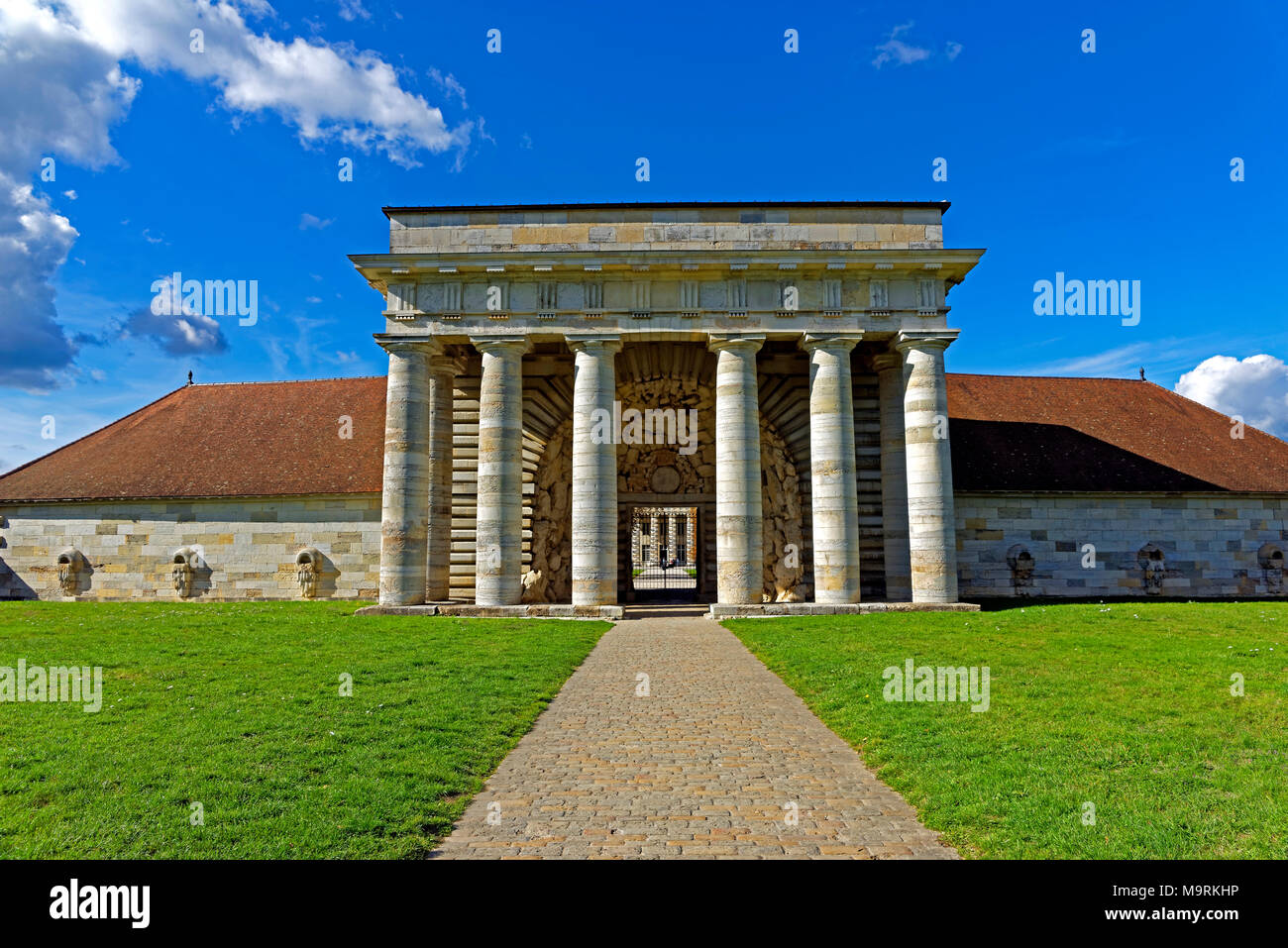 Europe, France, Jura (France - Comté), Arc-et-Senans, grandee Rue ...