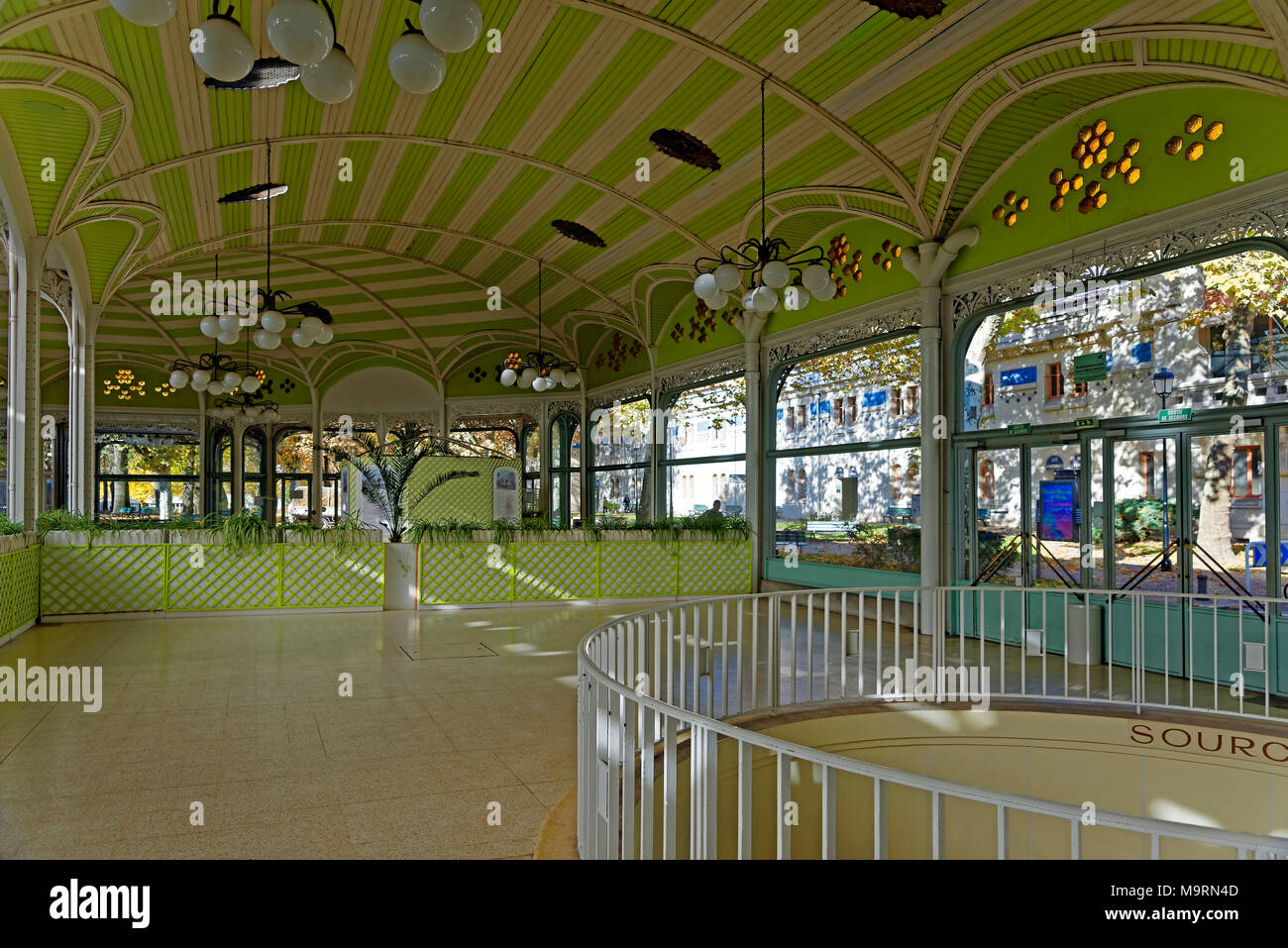 Europe, France, Auvergne, Vichy, avenue Thermale, spring, Source Chomel ...