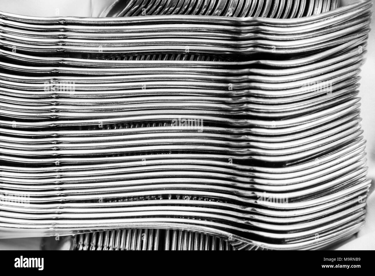 Many forks Black and White Stock Photos & Images - Alamy