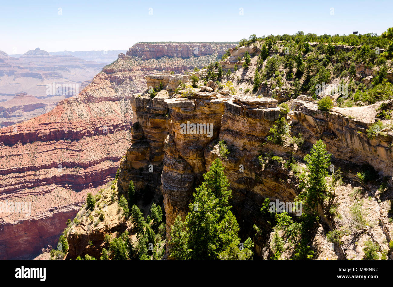 landscape on the grand canyon in the united states of america Stock ...