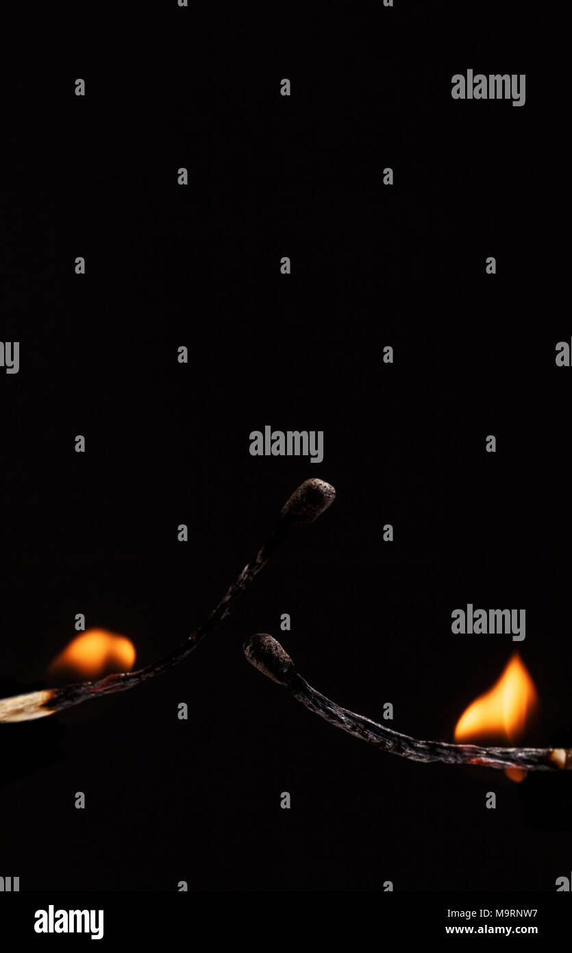 match with the flame isolated Stock Photo - Alamy