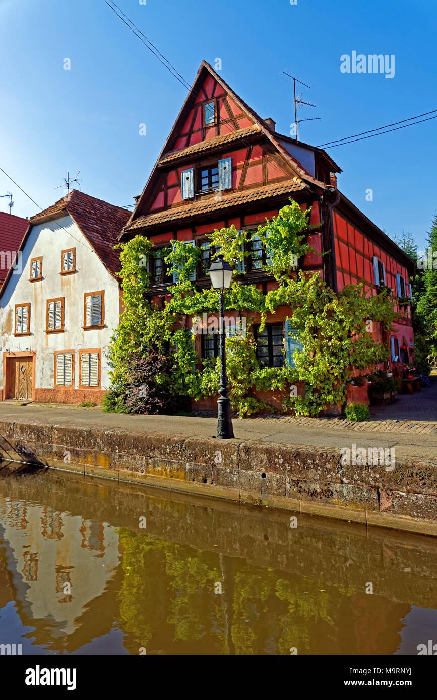 Europe, France, the Rhine, Bas (Alsace), white castle, Wissembourg ...