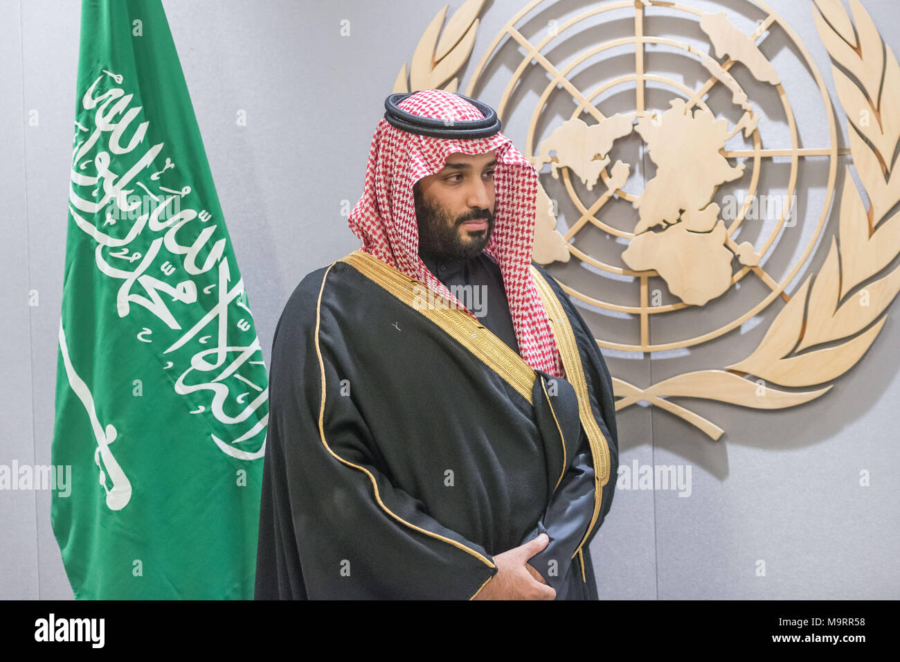 New York, USA. 27th March, 2018. Saudi Crown Prince Mohammed is seen ...