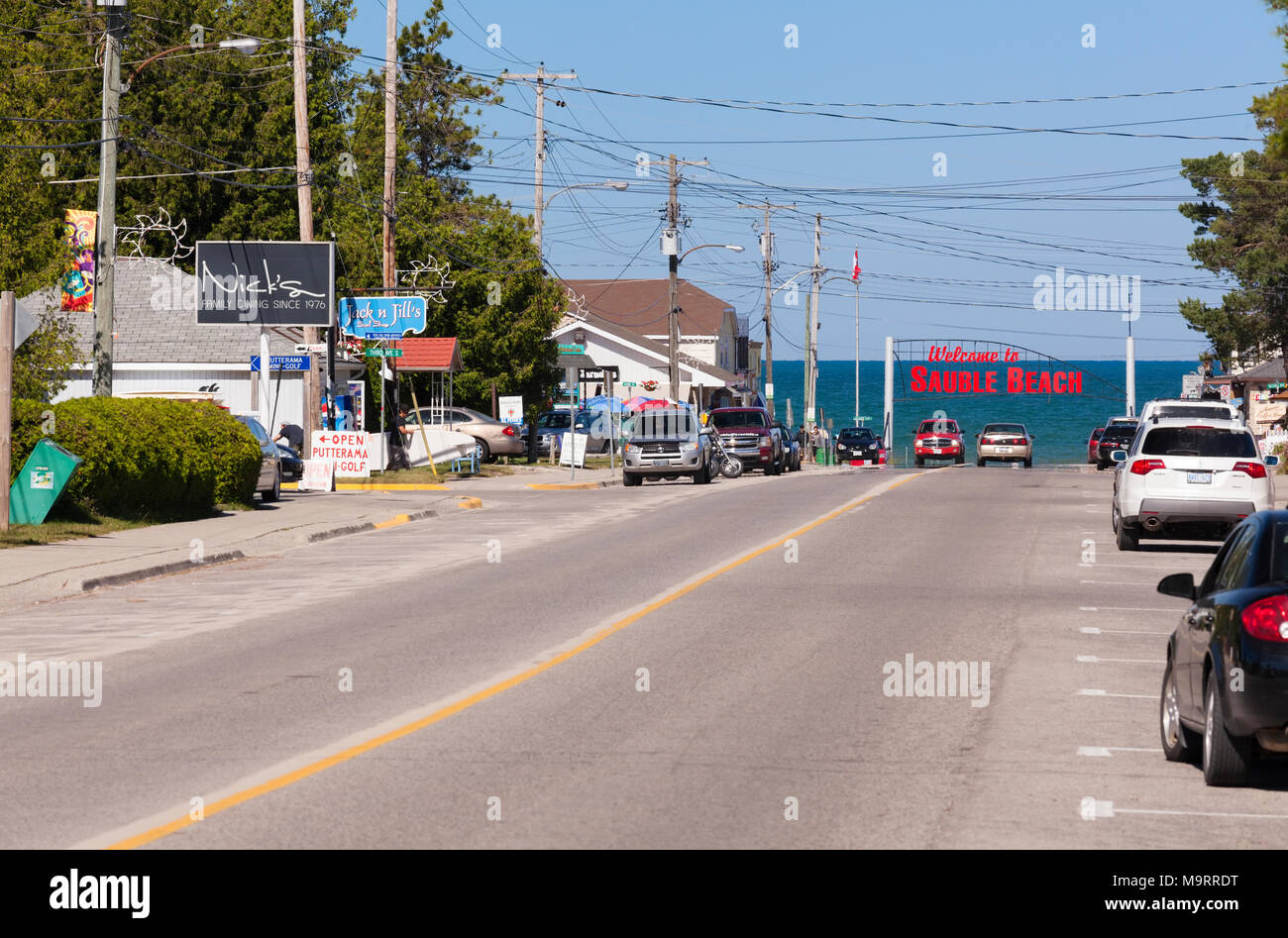 Sauble beach gateway sign hi-res stock photography and images - Alamy
