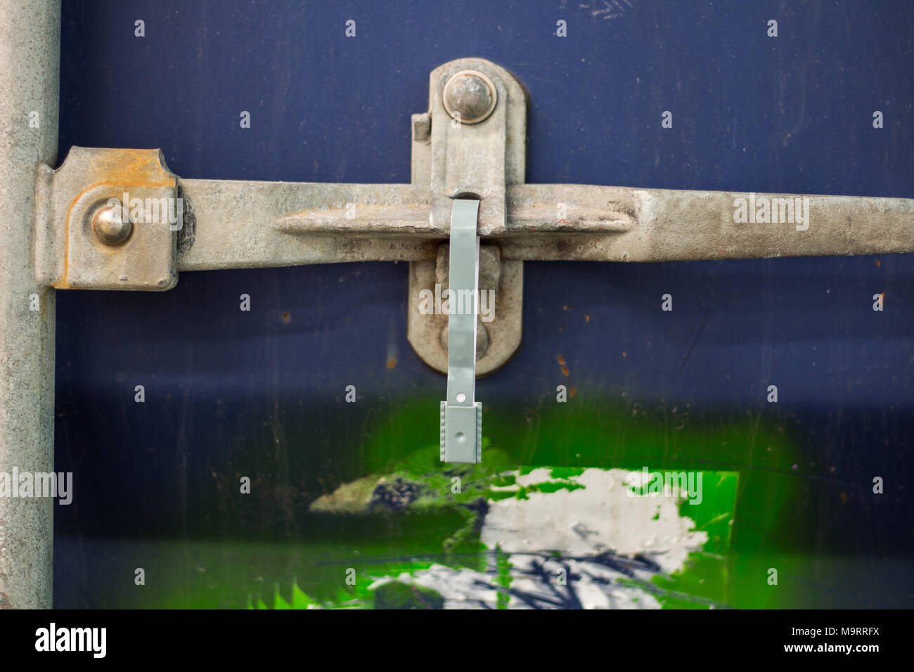 Container door lock handle hi-res stock photography and images - Alamy