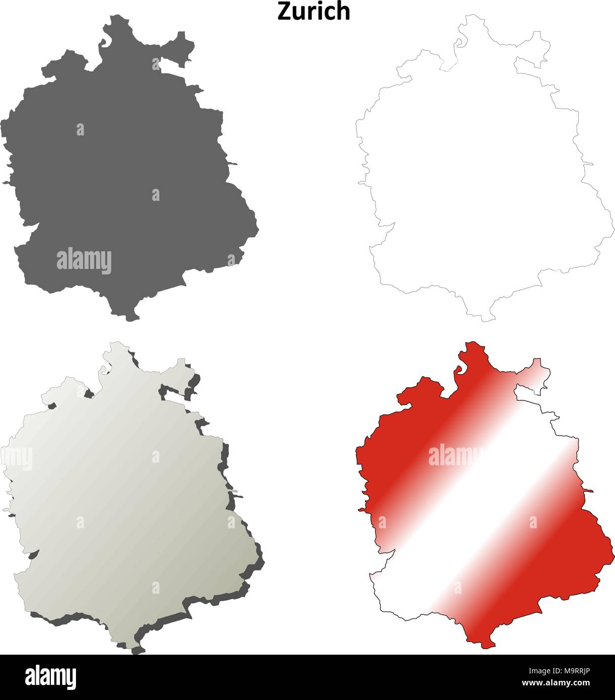 Map canton zurich hi-res stock photography and images - Alamy