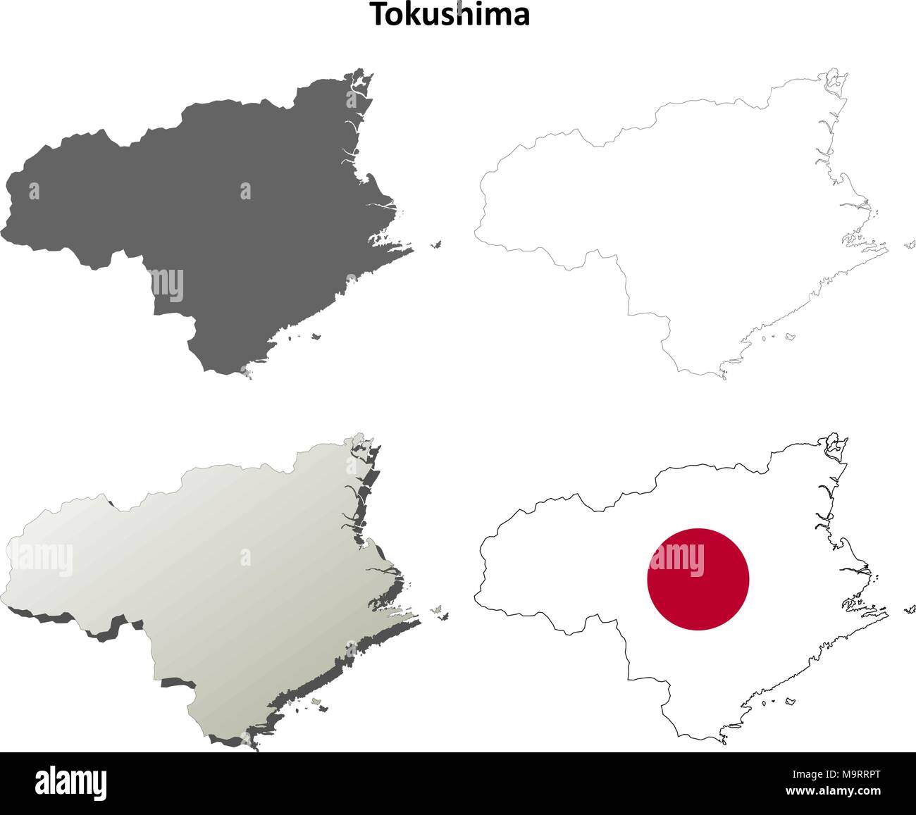 Map of tokushima hi-res stock photography and images - Alamy