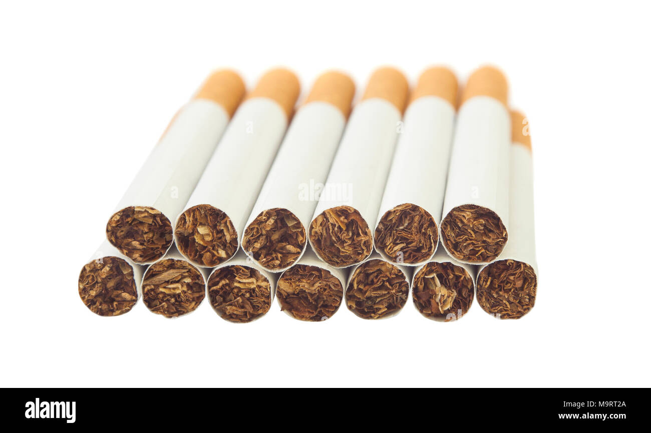 pack of cigarettes isolated on white background Stock Photo - Alamy