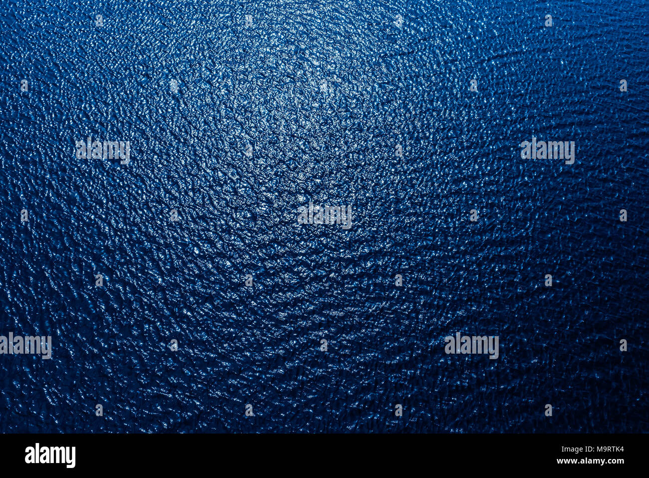 aerial view to blue water in river. blue background or texture Stock ...