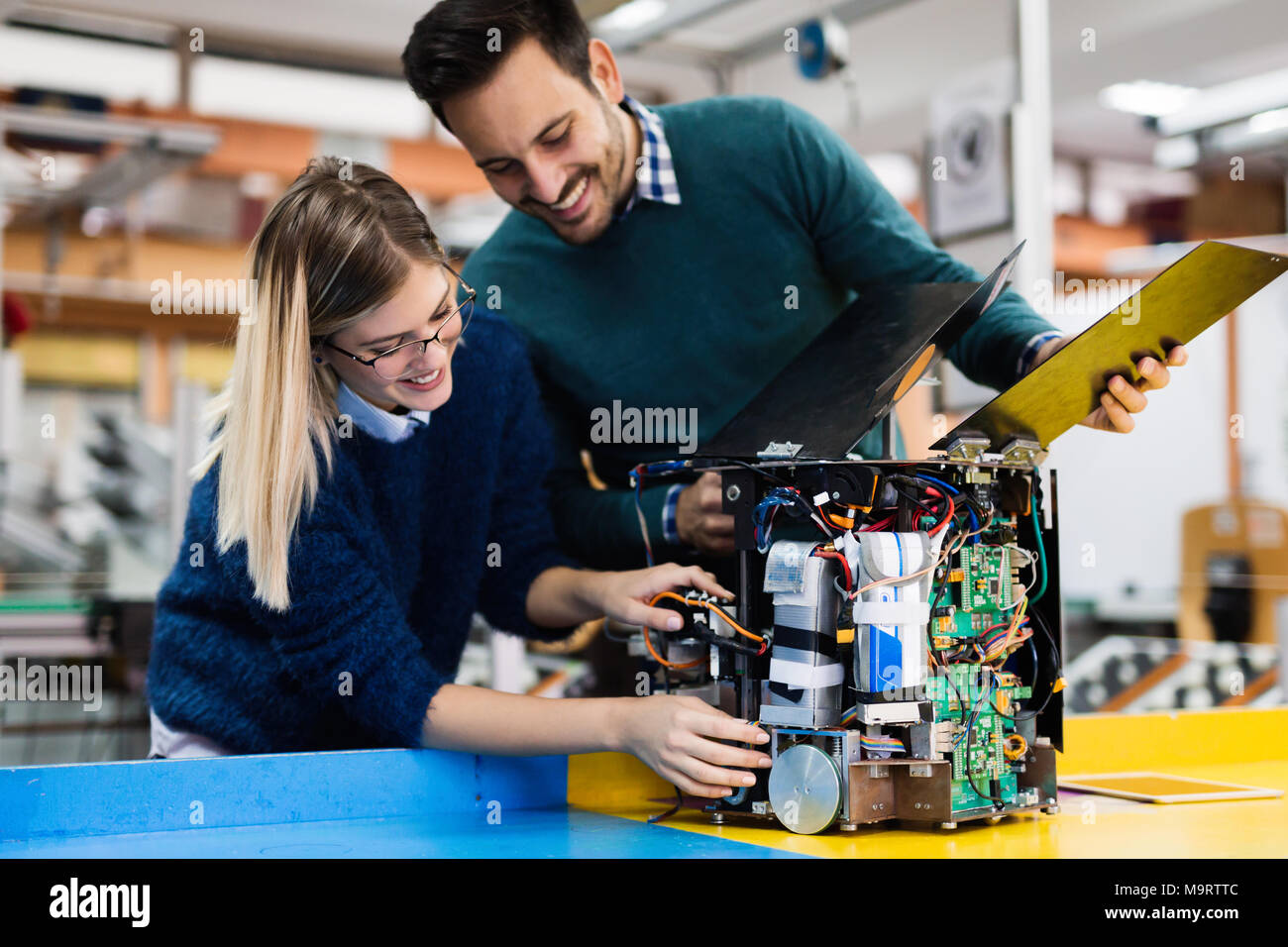 College student robotics project hi-res stock photography and images ...