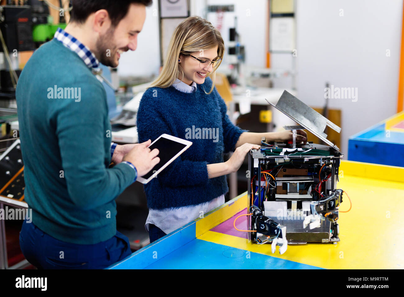 College student robotics project hi-res stock photography and images ...