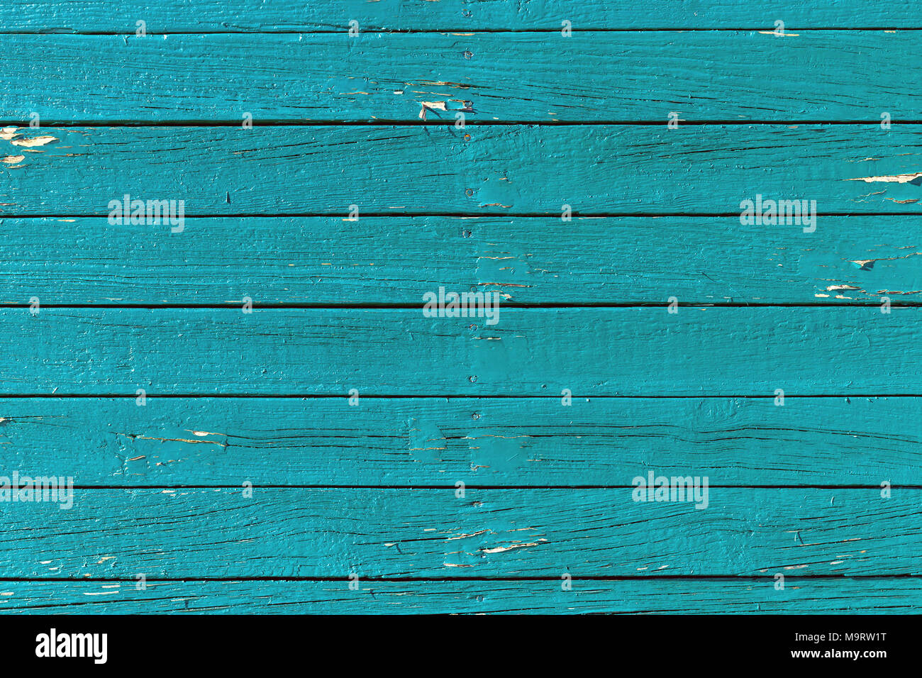 Old blue painted boards for use as a background Stock Photo - Alamy