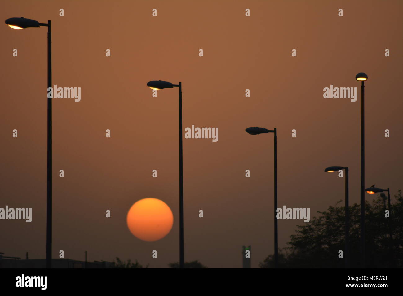 beautiful sunrise in Riyadh city - Saudi Arabia Stock Photo - Alamy