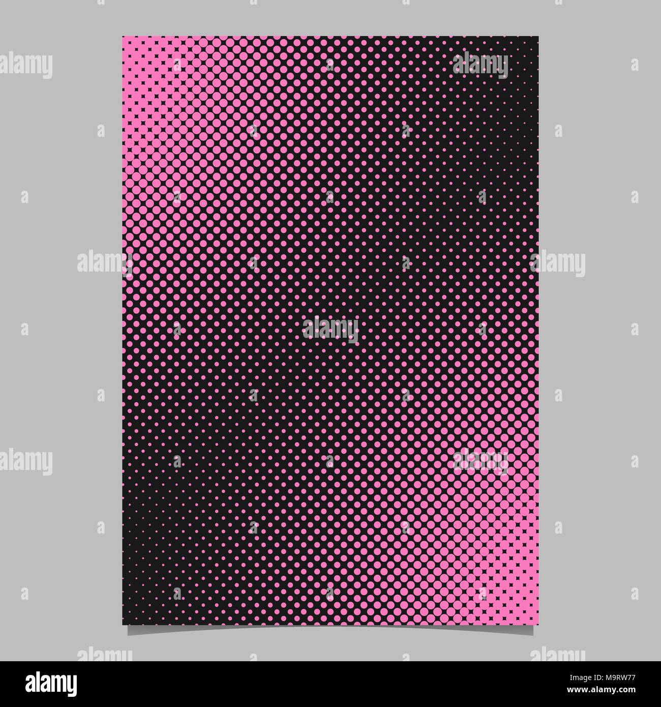 Color halftone dot pattern flyer template - brochure background graphic ...