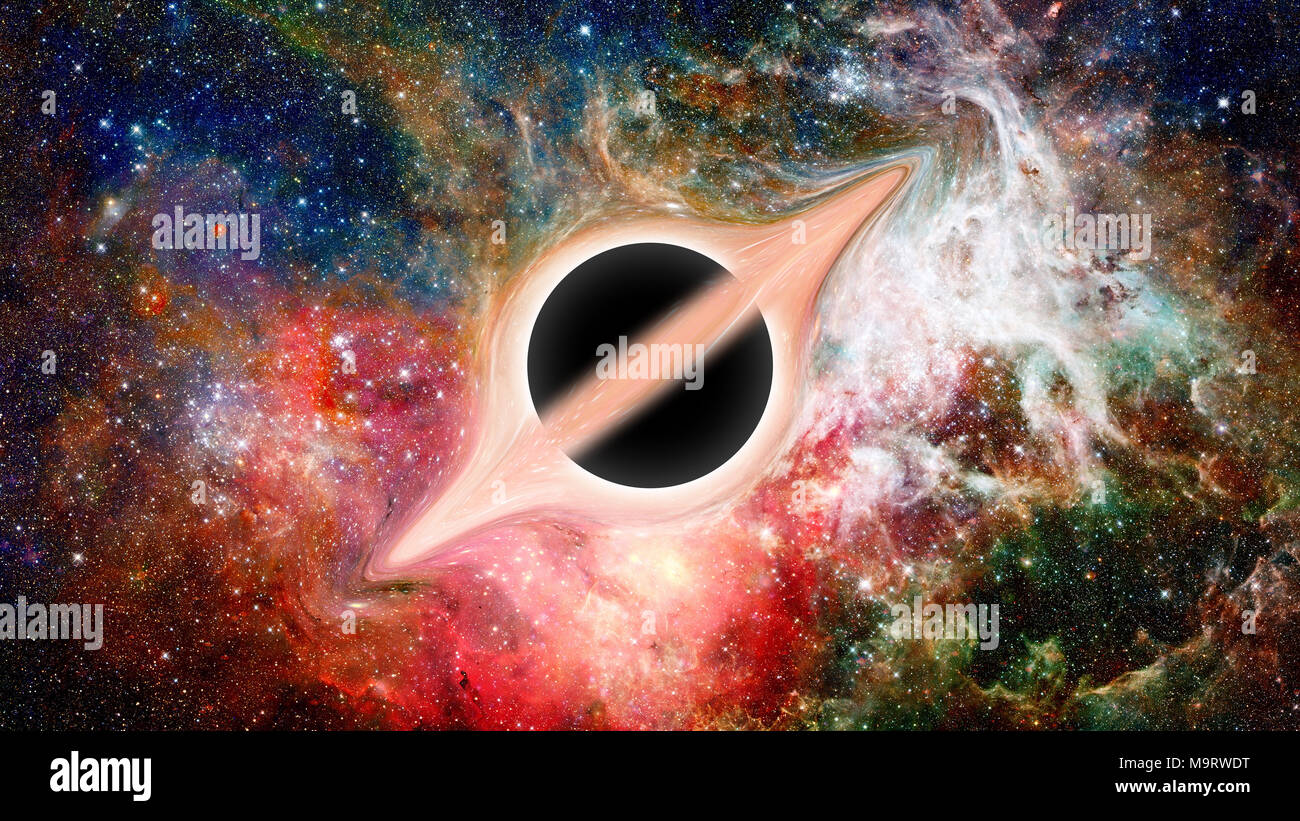 Black hole in outer space. Abstract science art. Elements of this image ...