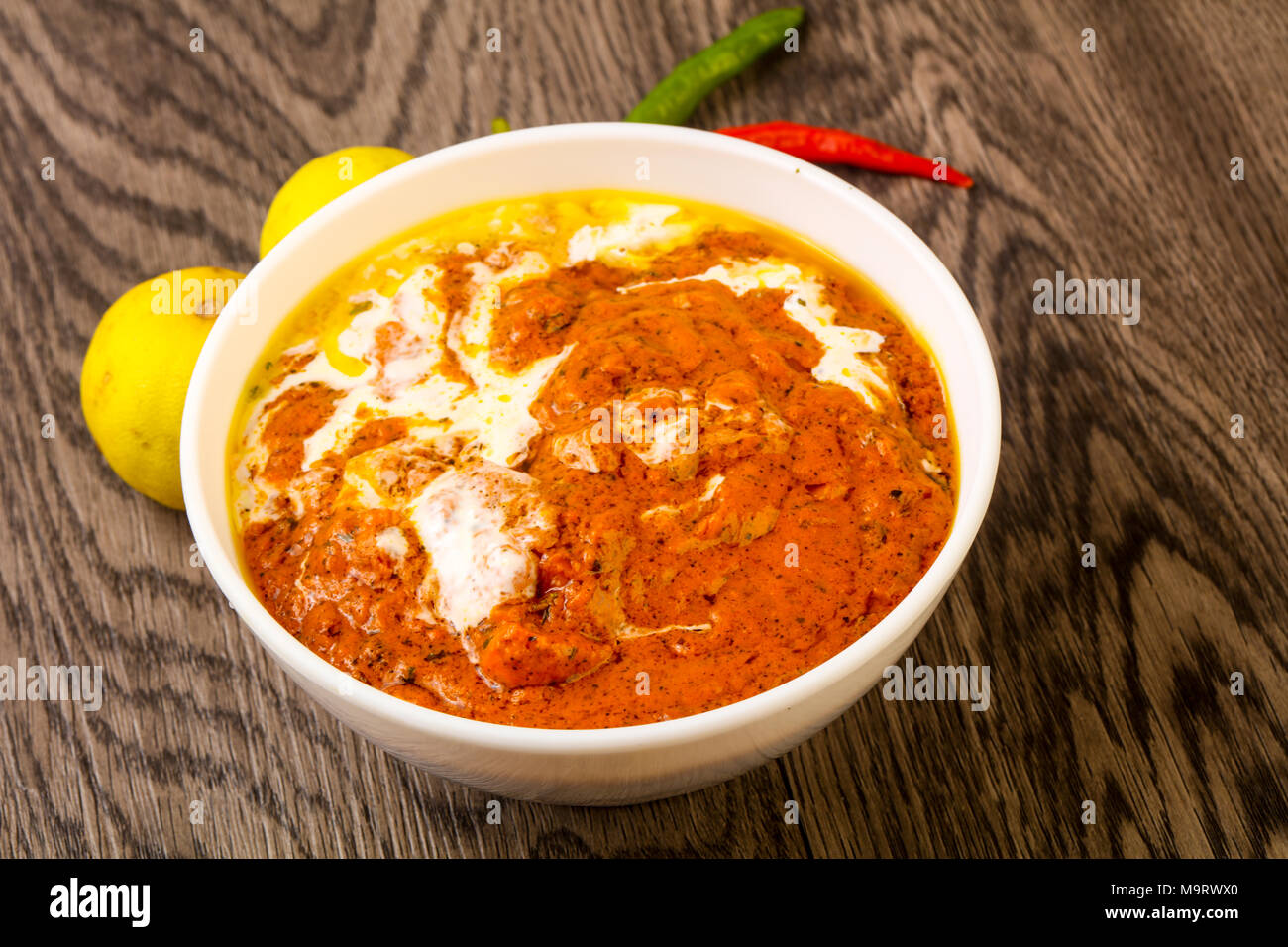 Indian traditional cuisine - Butter chicken with cream Stock Photo - Alamy