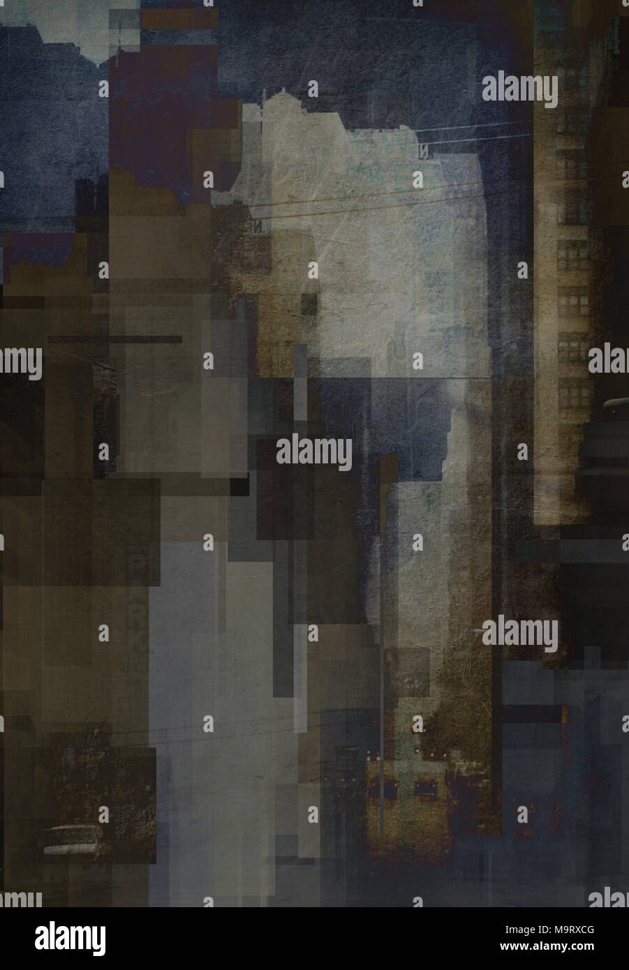 New York Downtown Abstract Background Stock Photo - Alamy