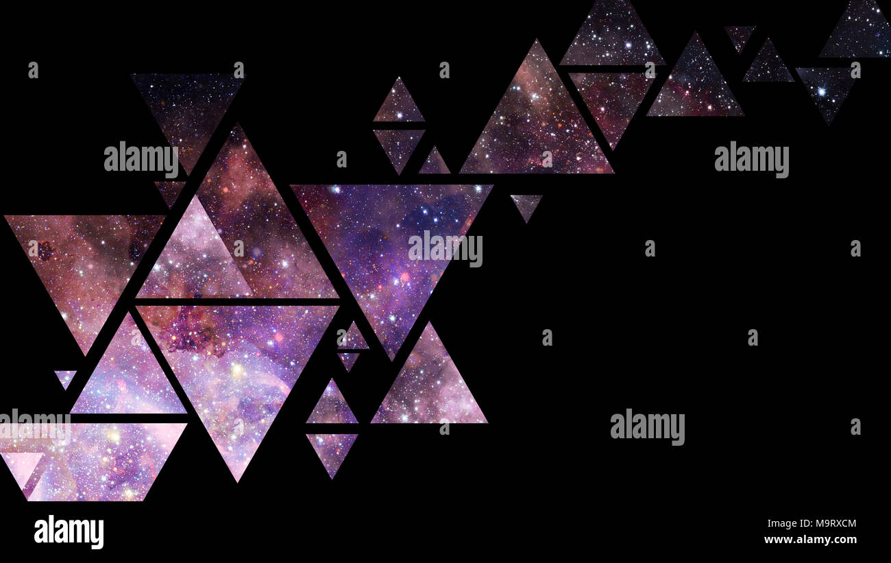 Space and geometry design. Elements of this image furnished by NASA ...