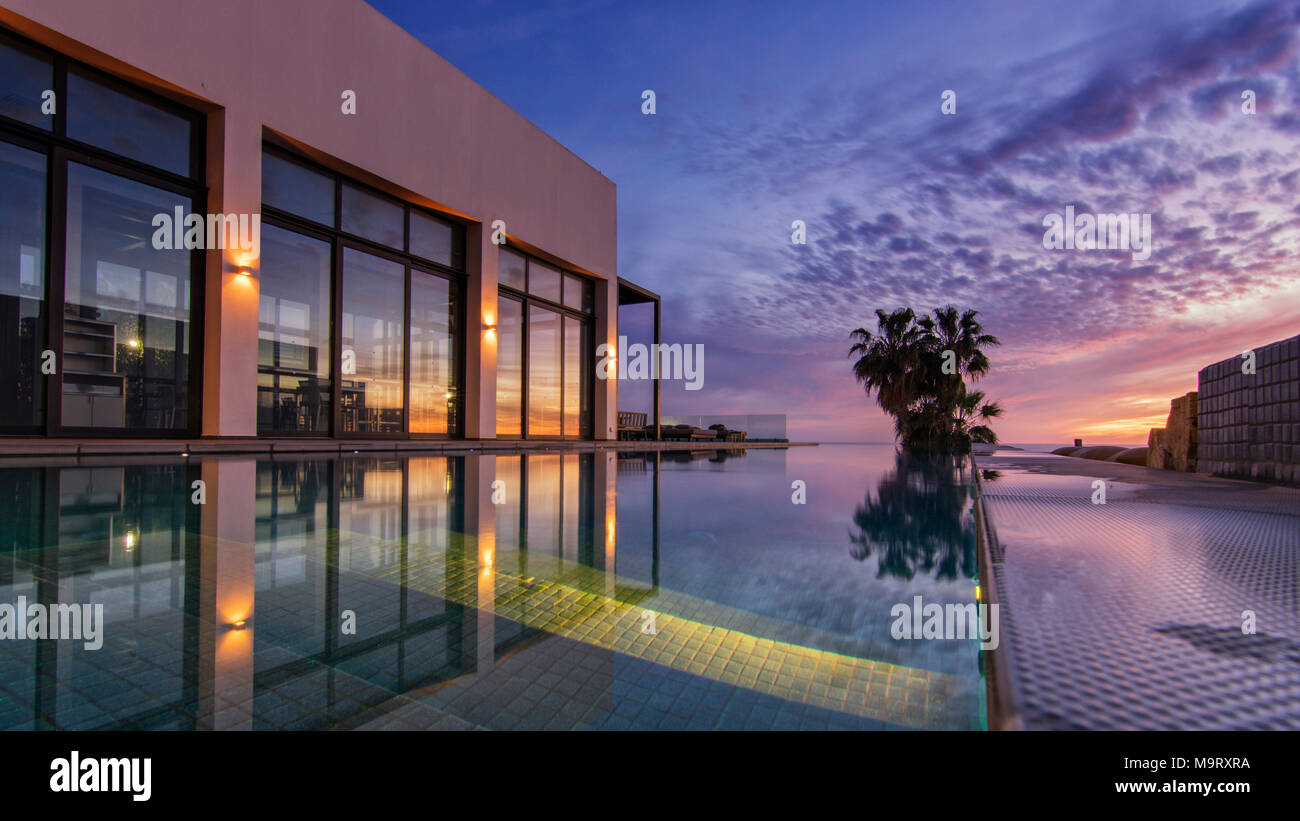 Paphos Sunset - Cyprus Stock Photo - Alamy