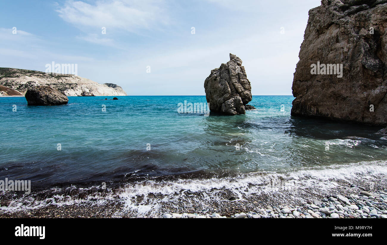 Petra tou Romiou (Rock of the Greek), also known as Aphrodite's Rock ...